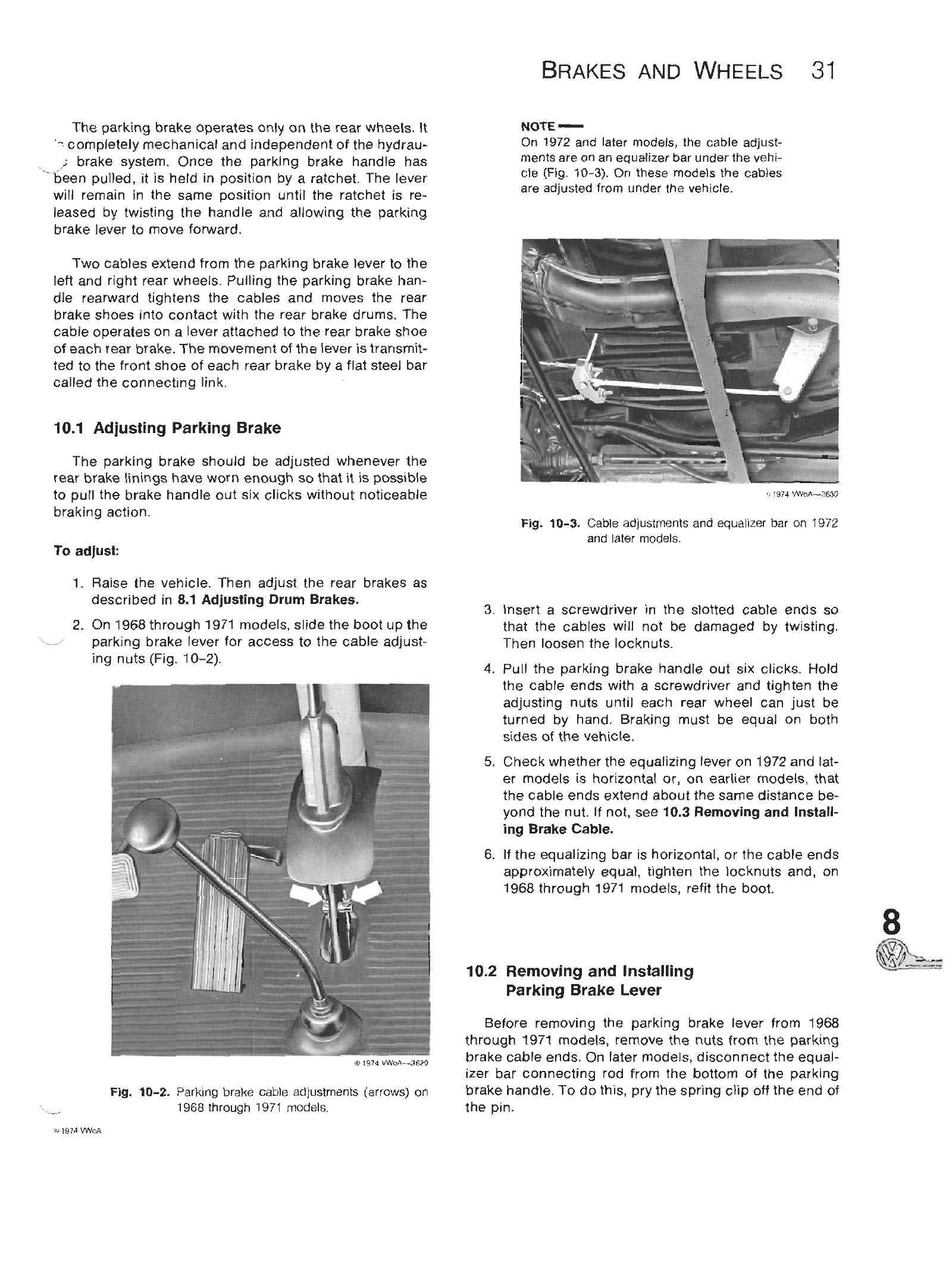 TheSamba.com :: Bay Window Bus - View topic - Handbrake problem (uneven)